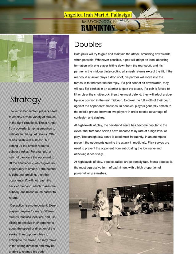 Facts about badminton