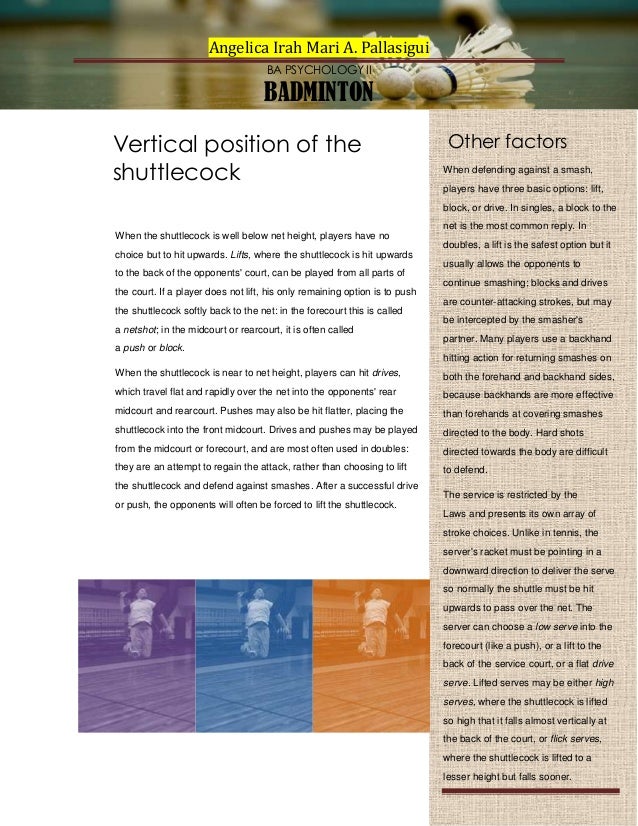 Facts about badminton