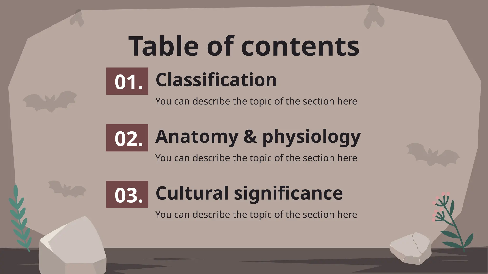Facts About Bats By Slidesgo Murcielafgos Pptx