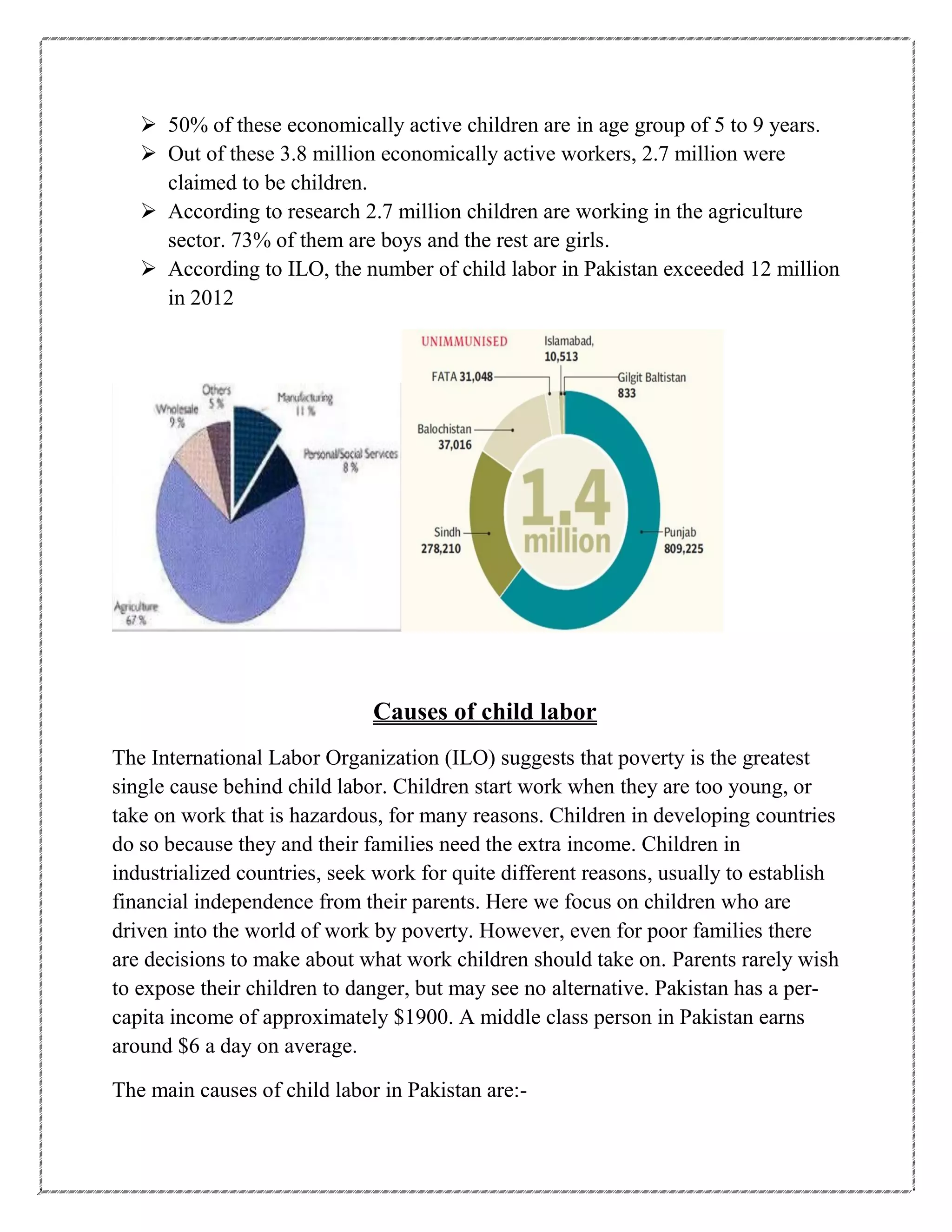 Facts about child labor in pakistan | PDF