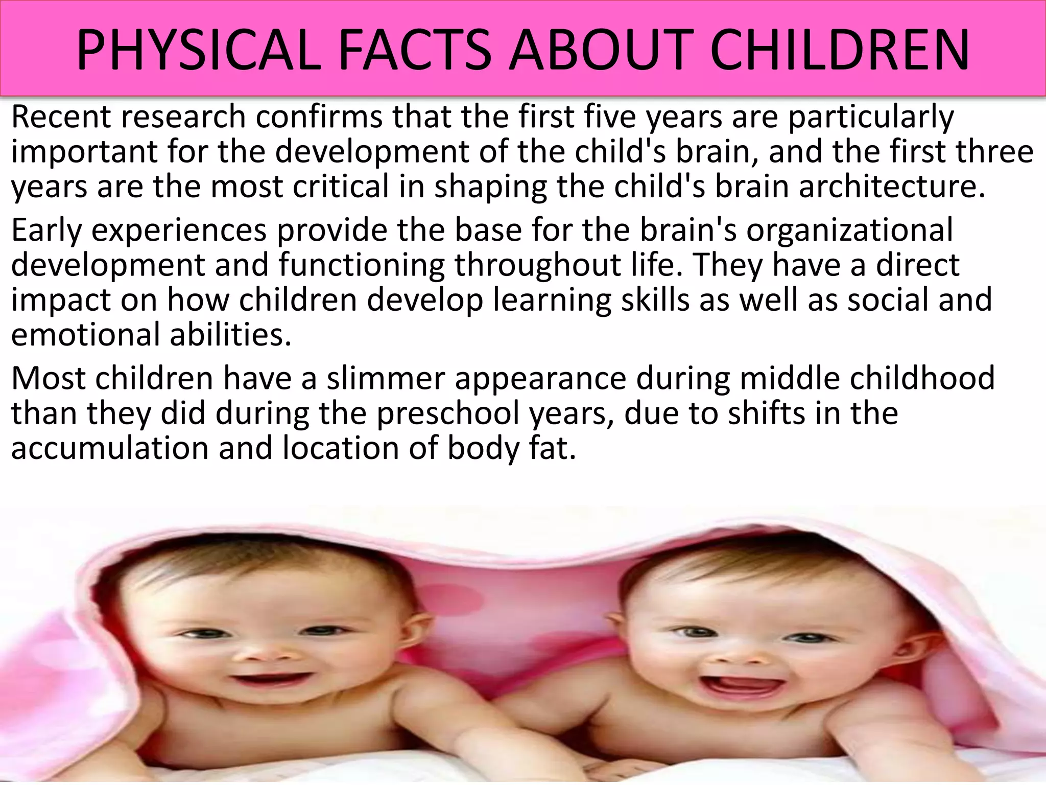 Facts About Children – Facts About Early Childhood Development – GWGK