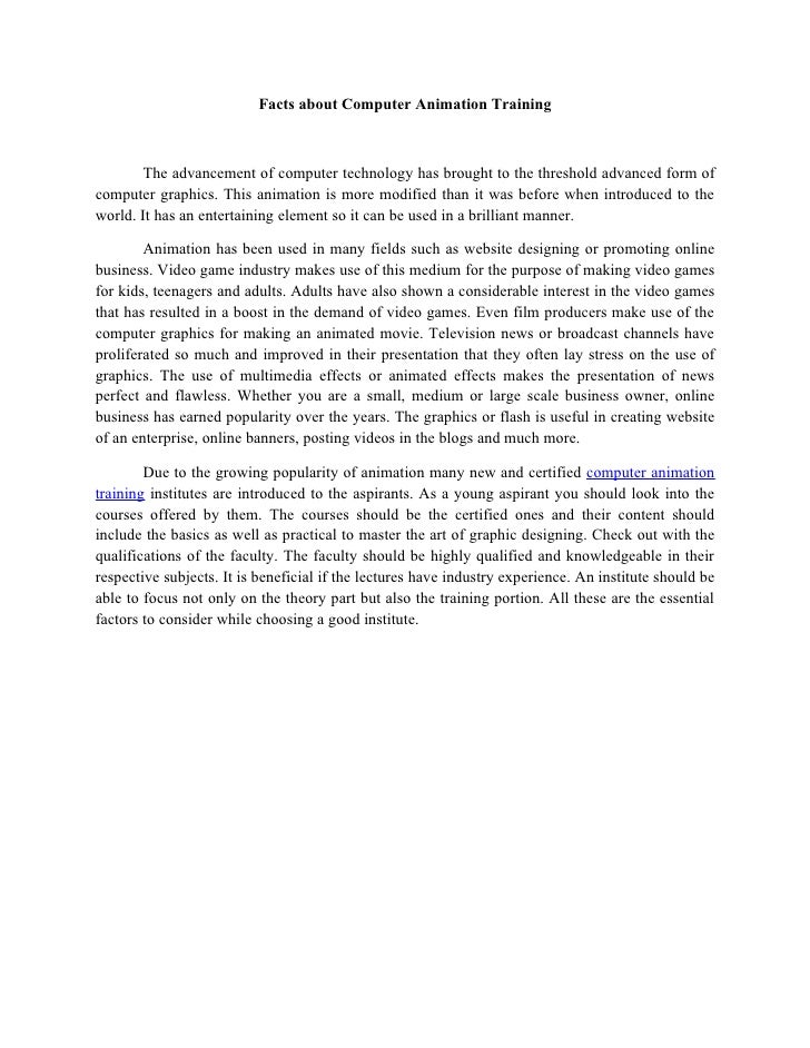 Facts About Computer Animation Training facts-about-computer-animation-training