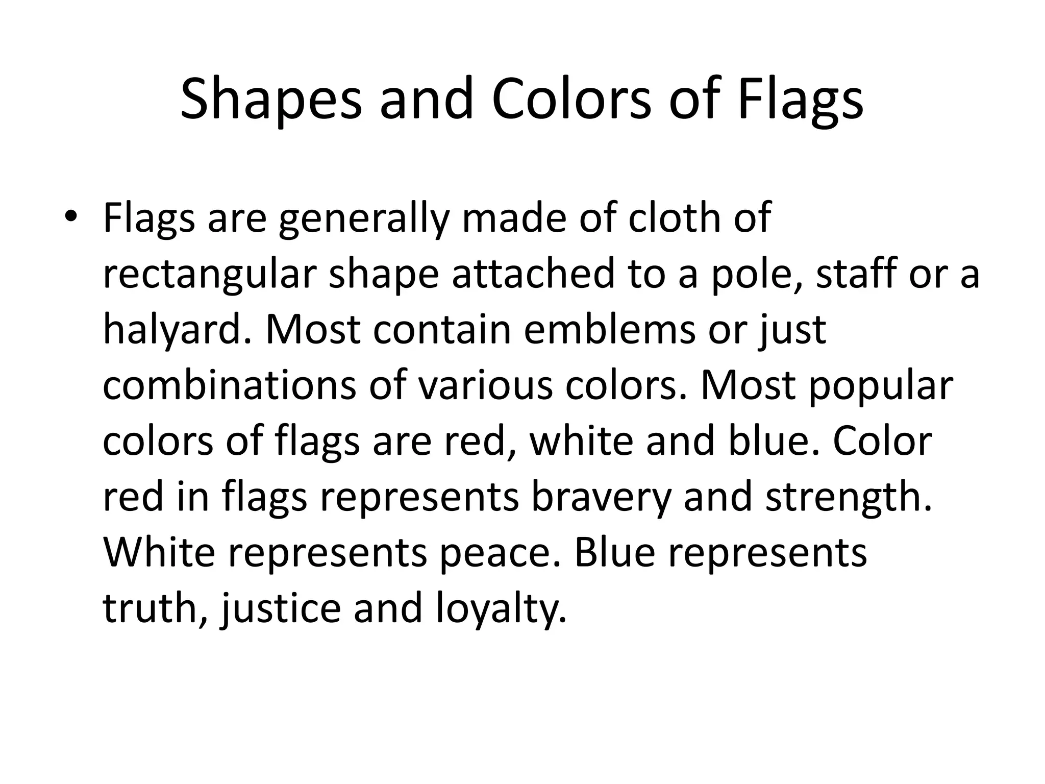 Facts about flags | PDF