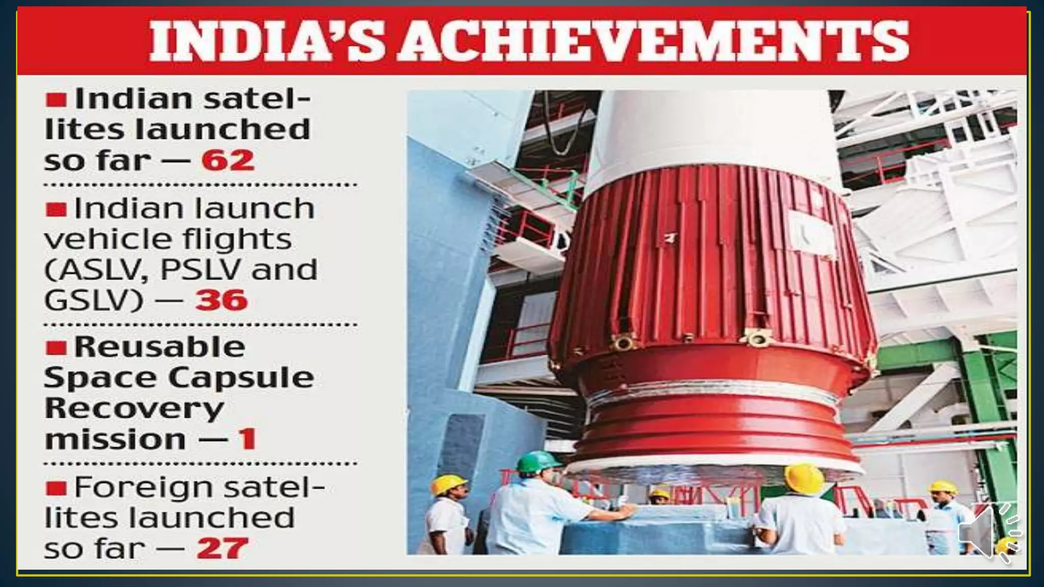 Facts about indian space research organisation (isro) part v | PPTX