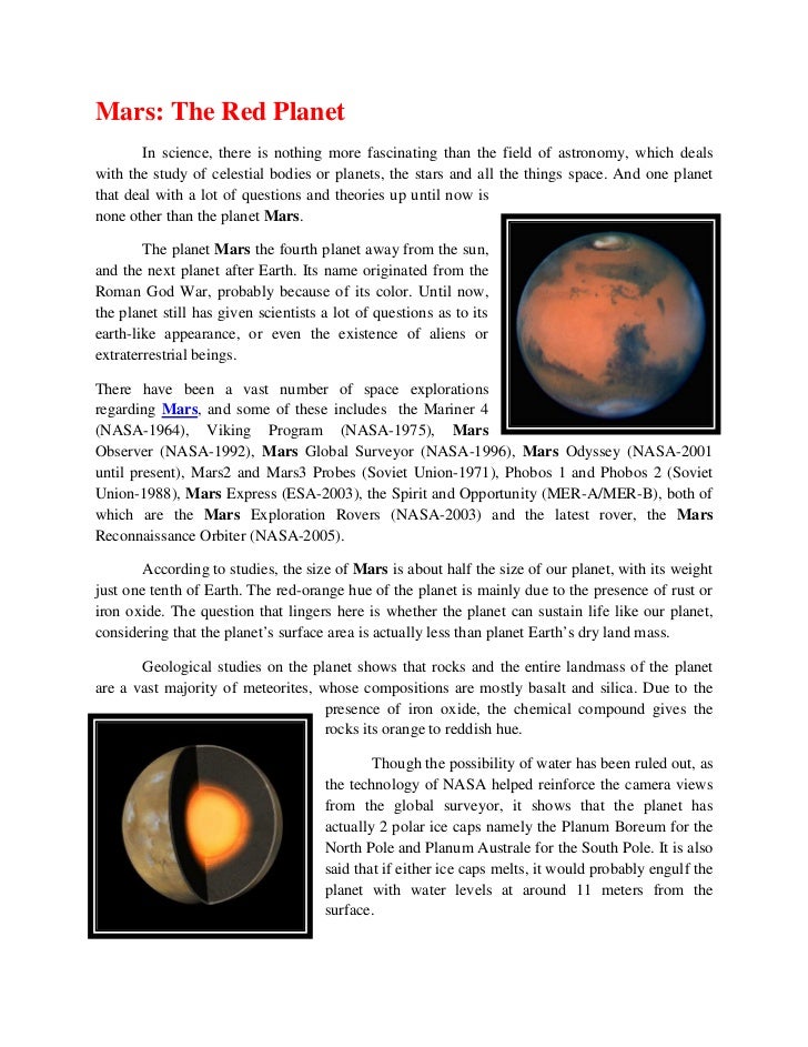 Planet Mars Facts
