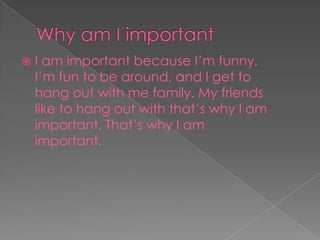 Facts about me | PPTX