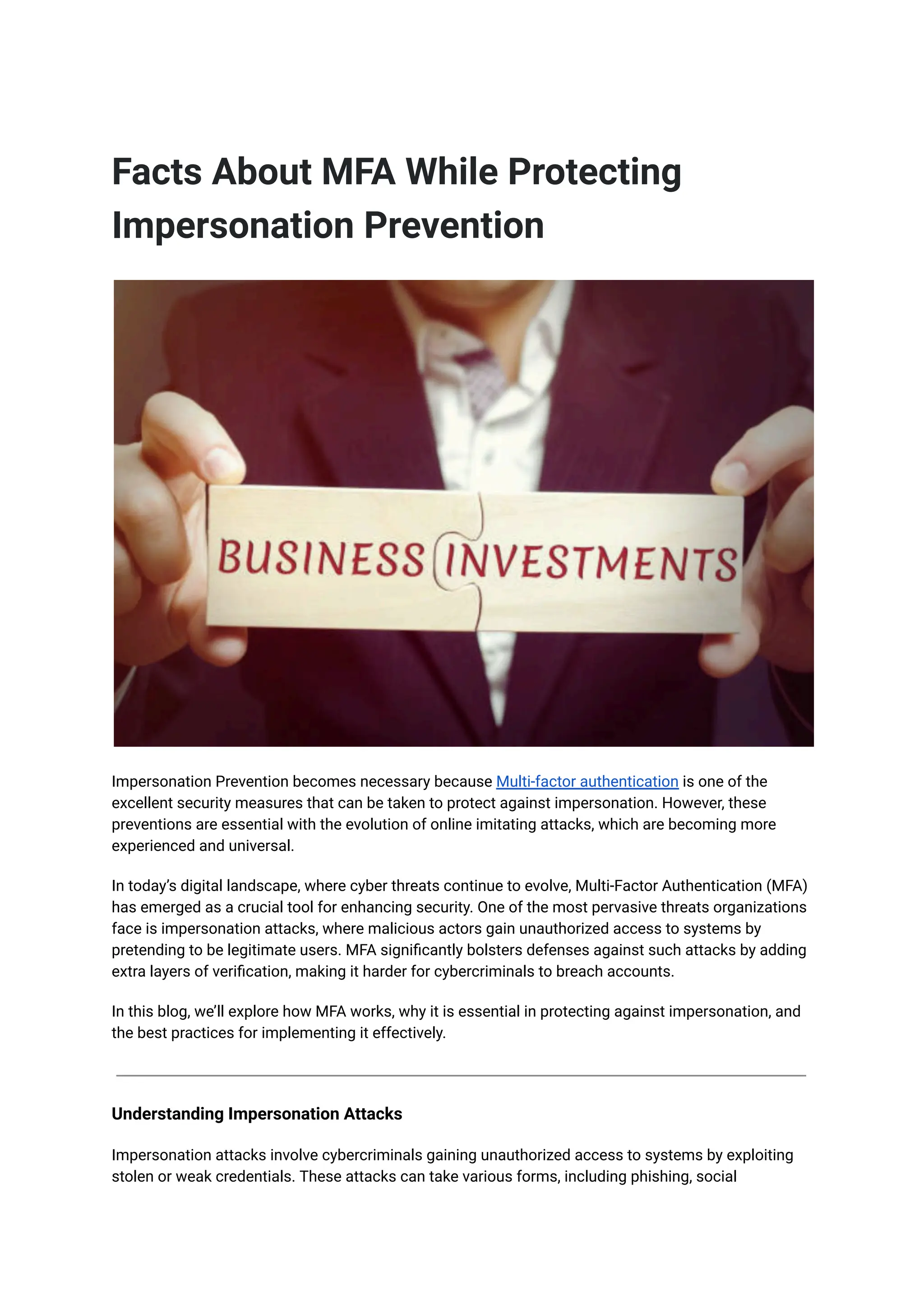 Facts About MFA While Protecting Impersonation Prevention.pdf