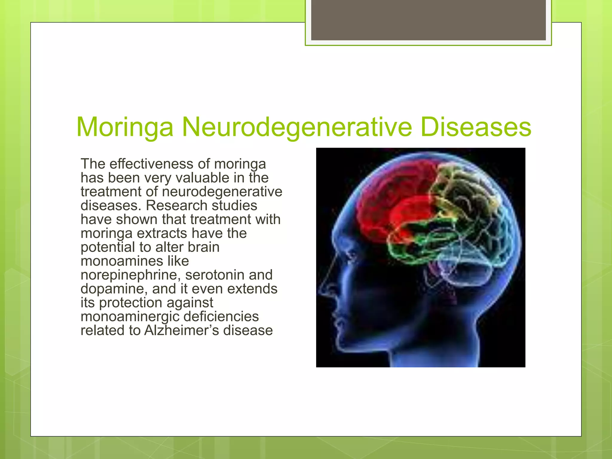 Facts about moringa oleifera by mr Allah Dad Khan Visiting professor he ...