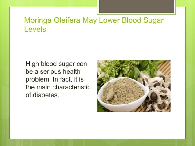 Facts about moringa oleifera by mr Allah Dad Khan Visiting professor he ...