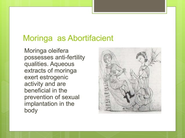 Facts about moringa oleifera by mr Allah Dad Khan Visiting professor he ...
