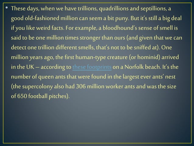 Facts about number | PPT