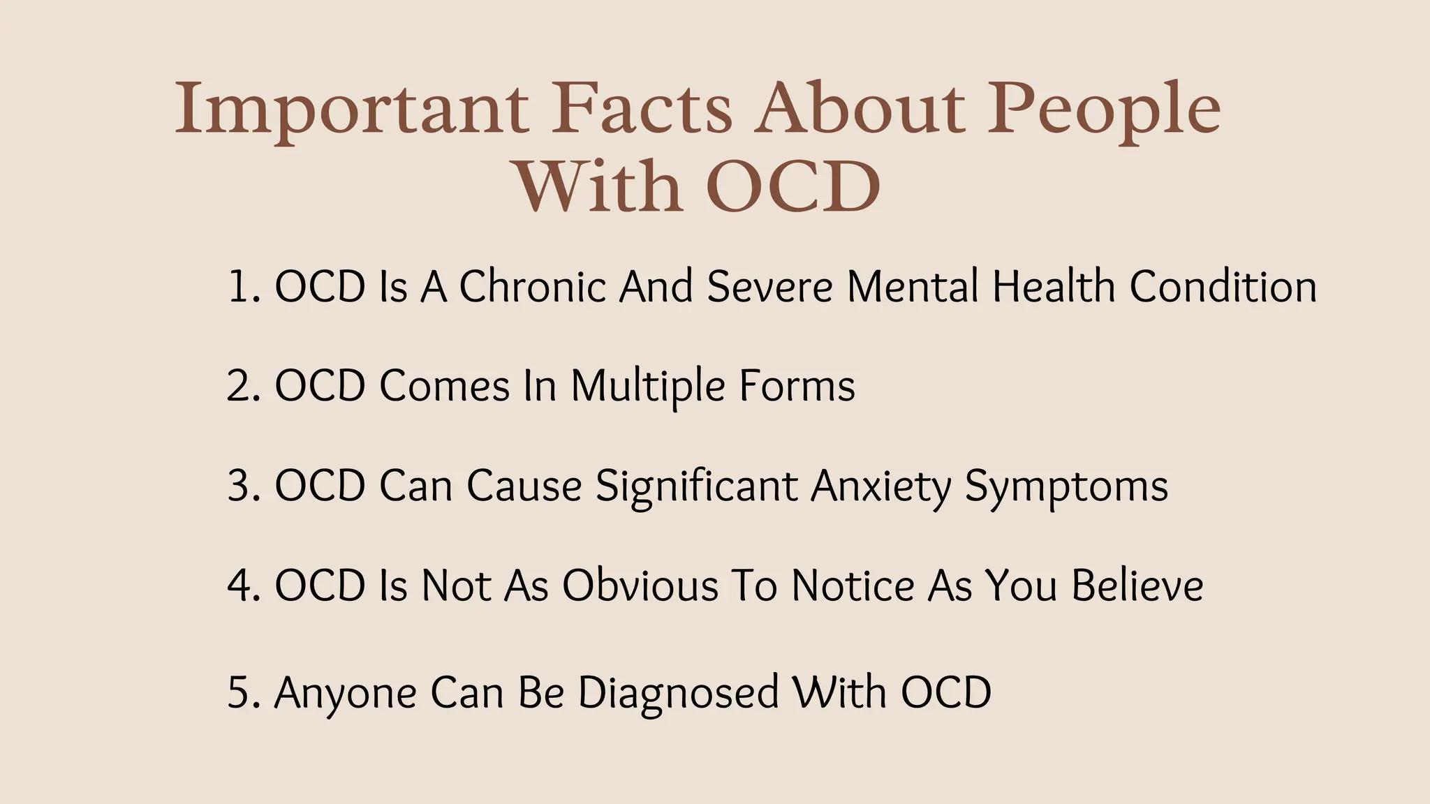 Facts About OCD: It’s More Than Just Germs and Neatness | PDF