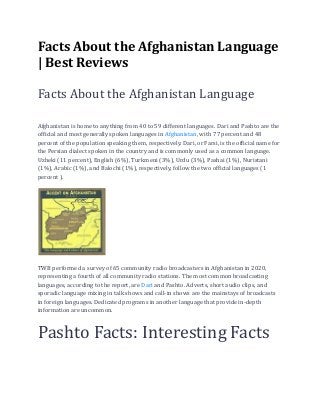 Facts About the Afghanistan Language _ Best Reviews.pdf