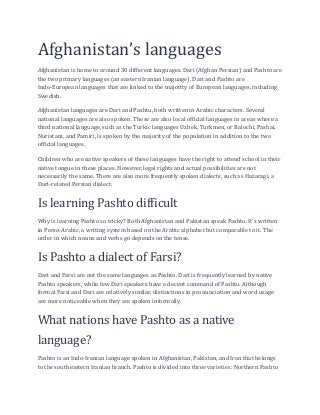 Facts About the Afghanistan Language _ Best Reviews.pdf