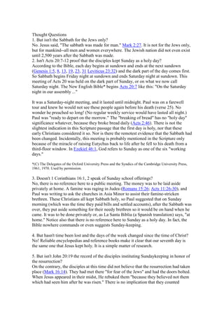 Facts about the seventh day | PDF