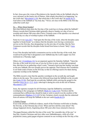 Facts about the seventh day | PDF