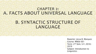 Facts about universal language | PPTX | Technology & Computing