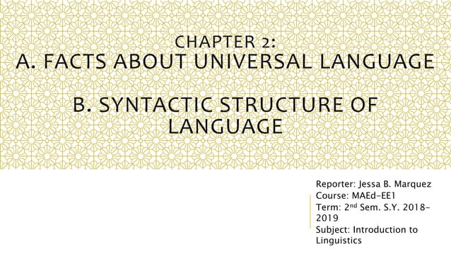 Facts about universal language | PPTX | Technology & Computing