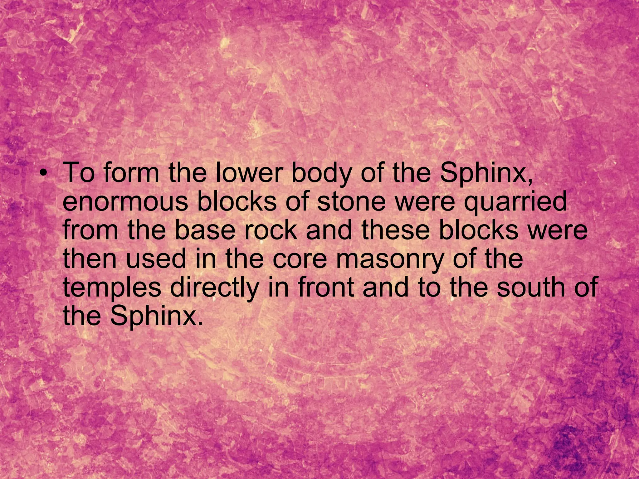 Facts and details: Sphinx of Giza | PPT