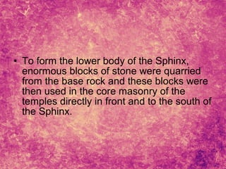 Facts and details: Sphinx of Giza | PPT