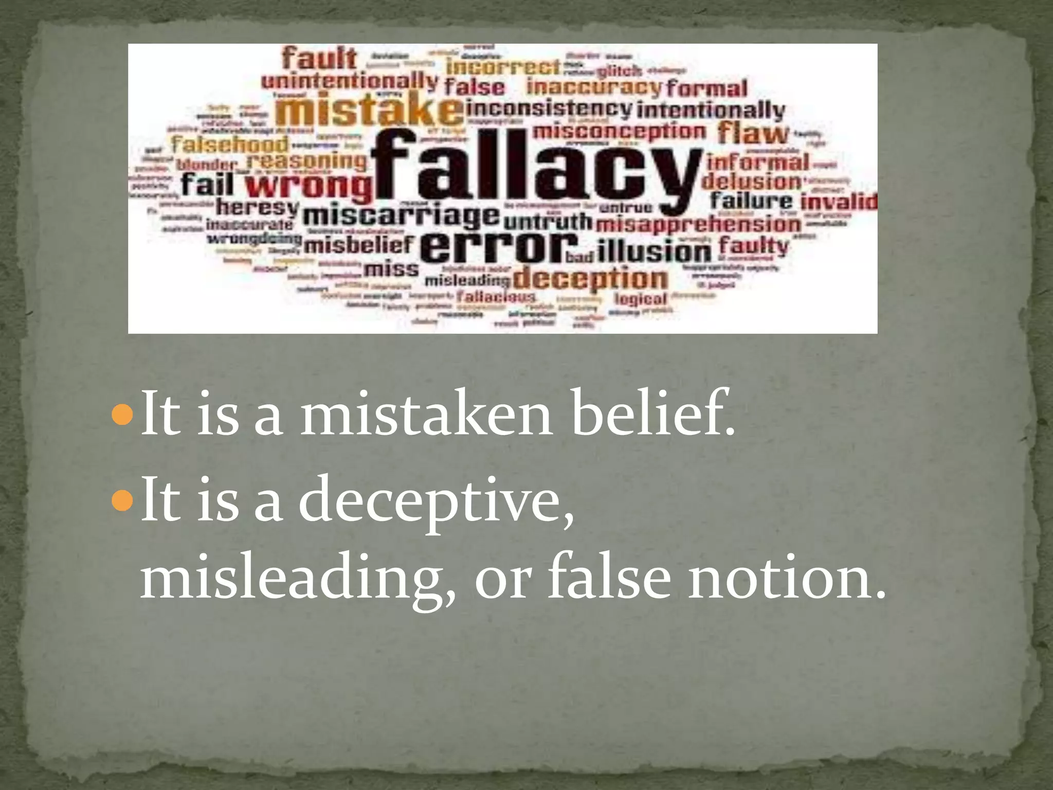 Facts and fallacies | PPTX