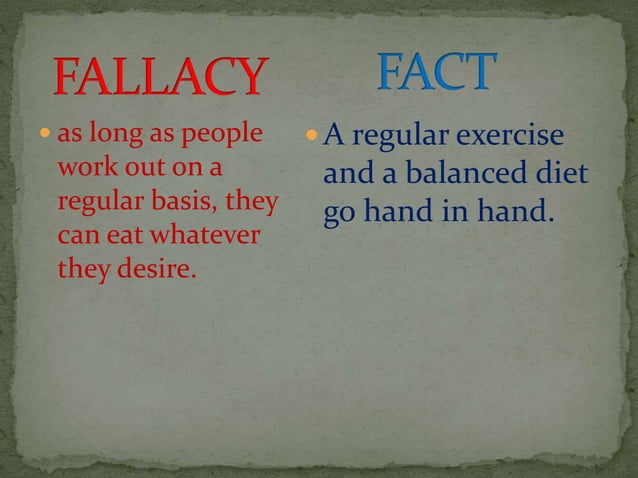 Facts and fallacies | PPTX