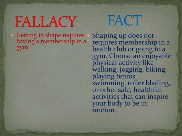 Facts and fallacies | PPTX