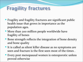 Facts and figures about osteoporosis in rural india11 | PPT
