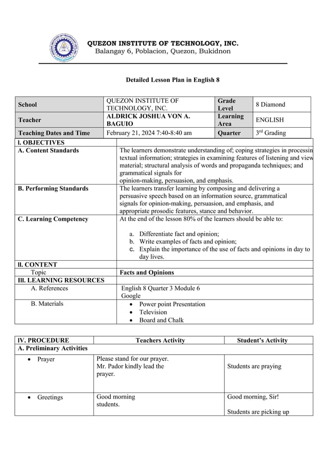 LP lesson plan for Facts and Opinion.docx