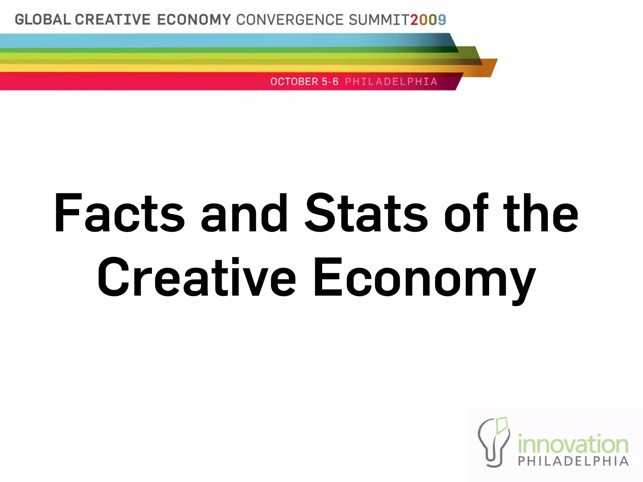 Facts And Stats Of The Creative Economy | PPT