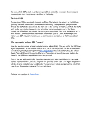 Facts, benefits and responsibilities related to dsa | PDF | Business ...