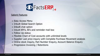 Facts erp best erp software dubai | PPT