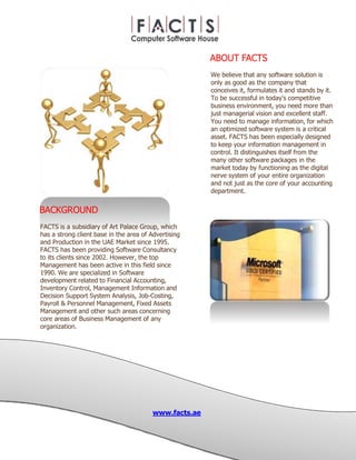 Facts erp product brochure | PPTX