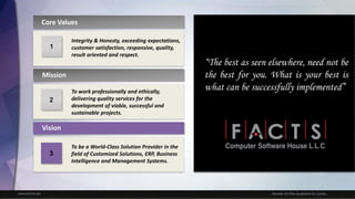 FactsERP software | PPT