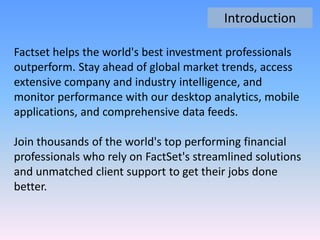 Factset Annual Report Ana | PPT | Free Download