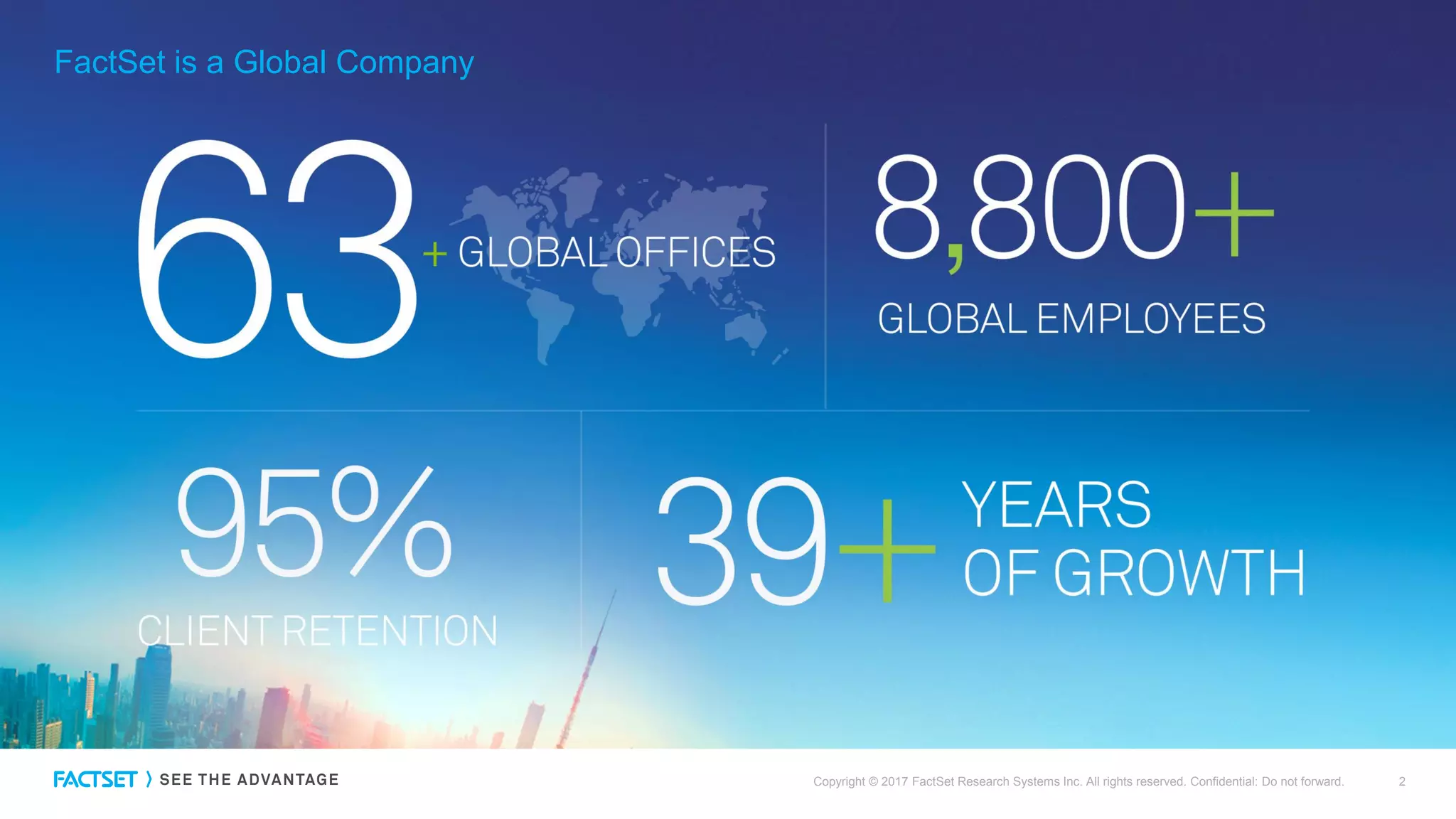 SI2017: FactSet: Johan Sandersson, VP, Principal Product Manager | PPT
