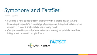 Tomorrow’s Workflow, Today - FactSet | PDF