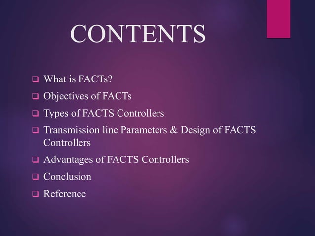 Flexible ac transmission FACTs | PPT