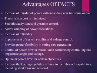 Flexible ac transmission FACTs | PPTX