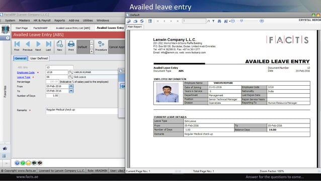 Facts hcm without animation | PPT