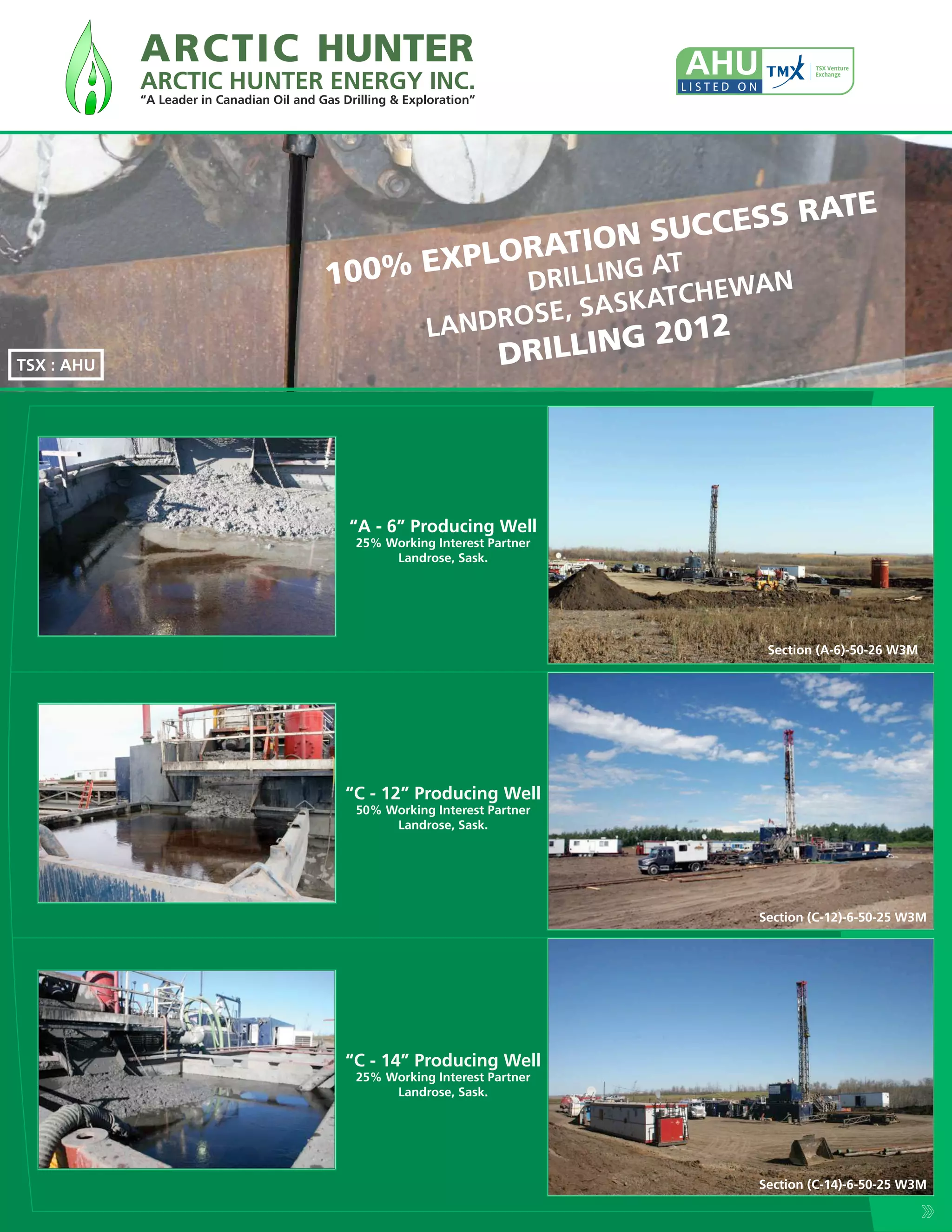 Arctic Hunter Energy (TSX.V - AHU) Fact Sheet | PDF