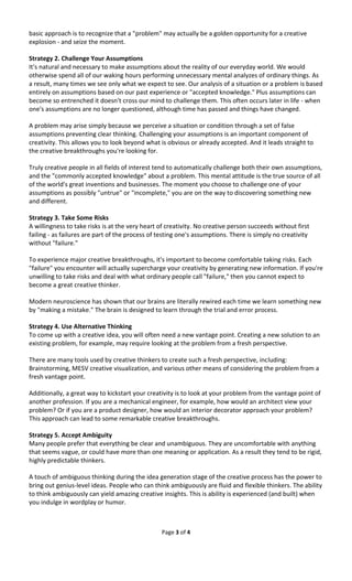 Creative Problem Solving and Leadership | PDF