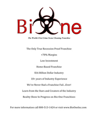 Bio-One Inc. Fact sheet | PDF