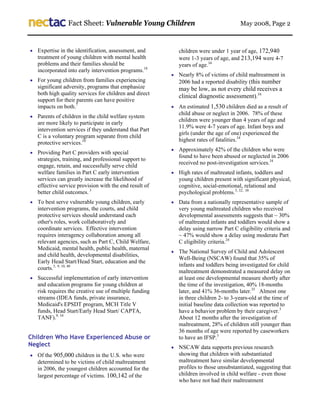 Fact sheet of vulnerable kids | PDF