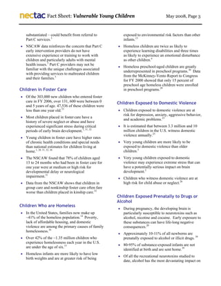 Fact sheet of vulnerable kids | PDF