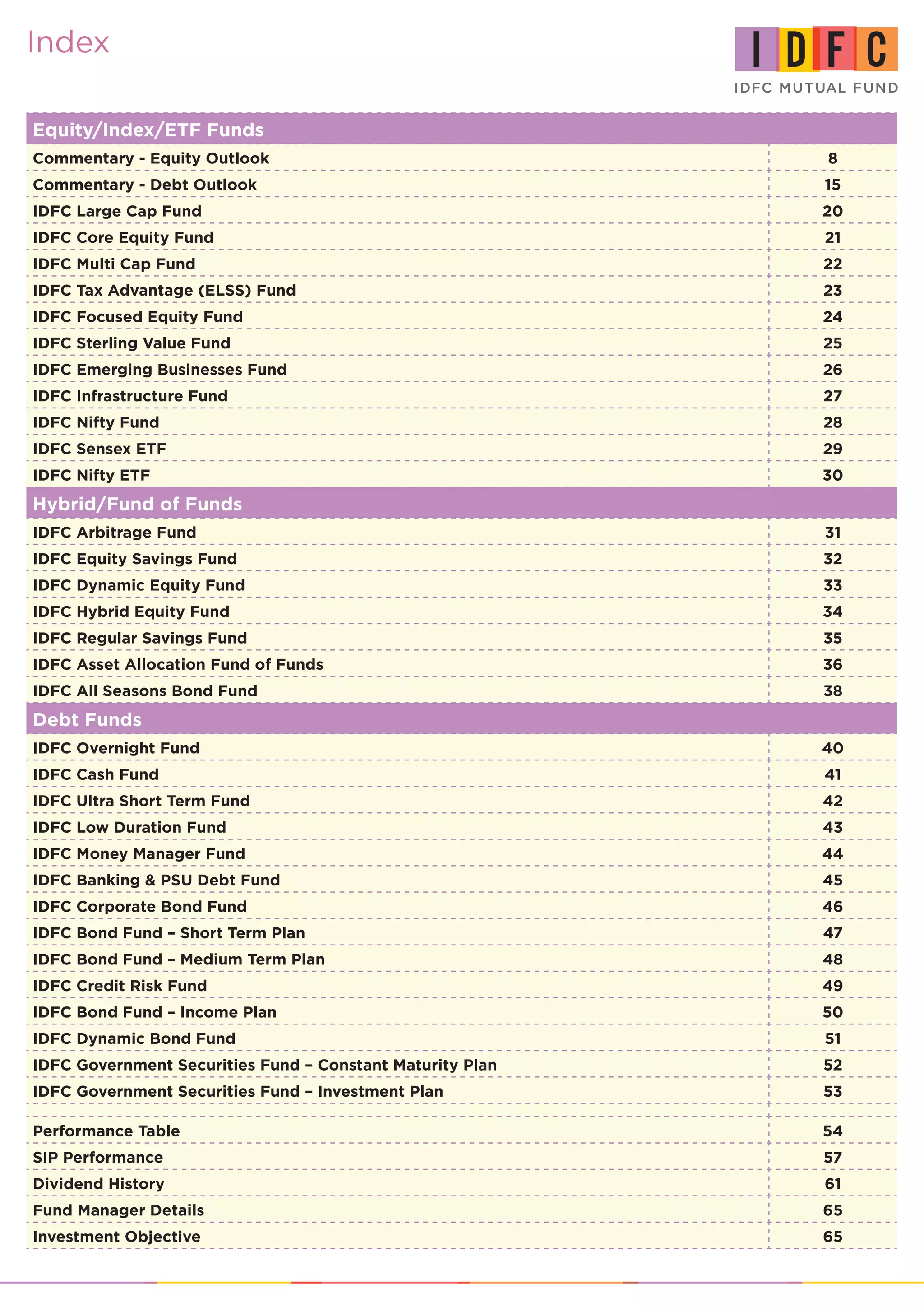IDFC Dynamic Equity Fund_Factsheet | PDF