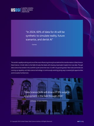 Factsheet: Data Science Careers in 2024 USDSI® | PDF