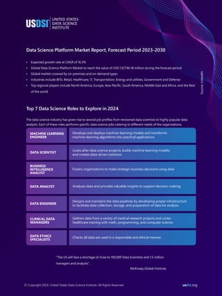 Factsheet: Data Science Careers in 2024 USDSI® | PDF