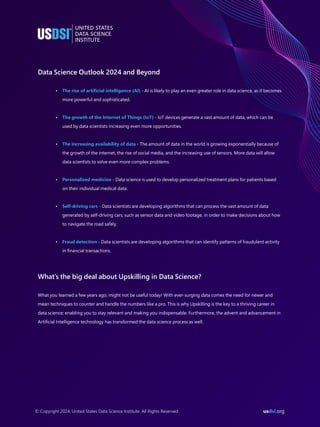 Factsheet: Data Science Careers in 2024 USDSI® | PDF