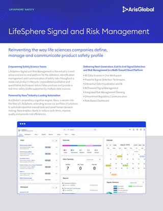 Factsheet: LifeSphere Signal and Risk Management | PDF